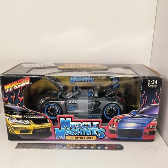 Muscle Machine | Toys | 3 Toyota Mr2 Toy Car Black And Blue | Poshmark